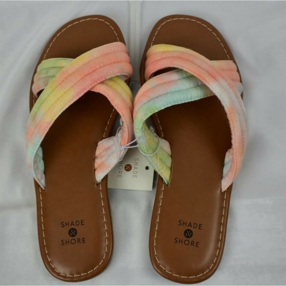 Shade & Shore | Shoes | Shade Shore Perla Crossband Slide Sandals Pink ...